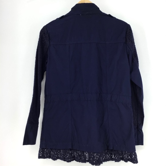 Maison Jules | Jackets & Coats | New Maison Jules Navy Blue Lace ...